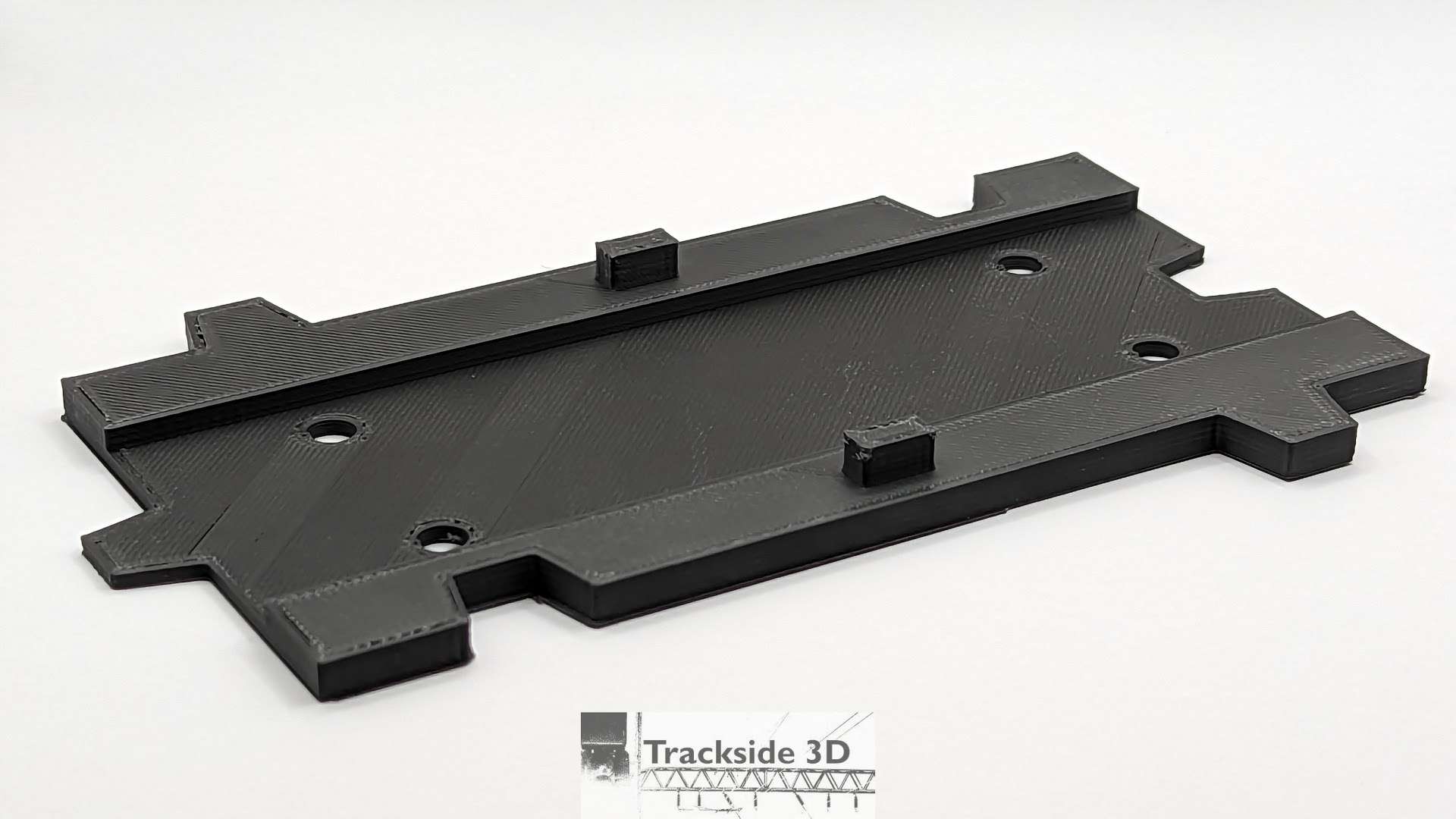 T3D-044-000 Straight Road with Interlocking Base S3 W75mm L150mm with ...