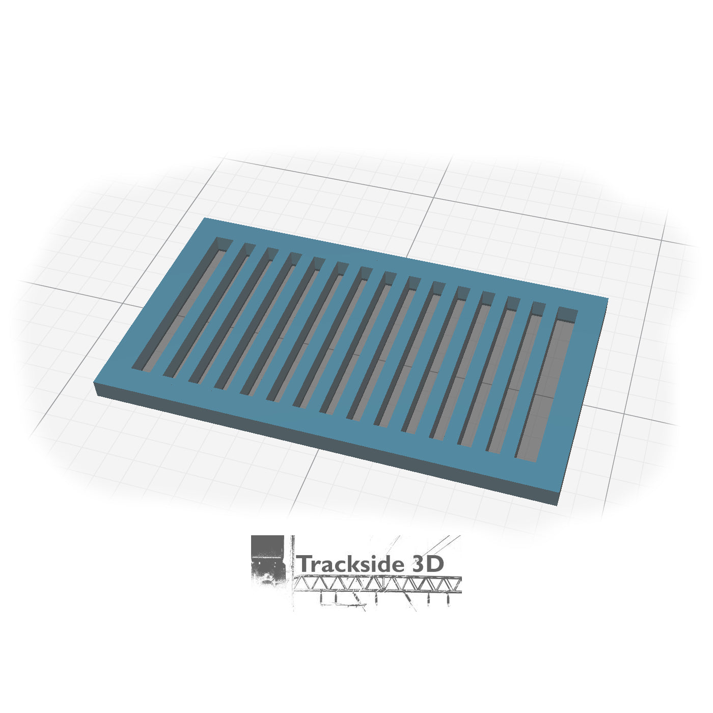 T3D-002-006 - Catchpits with bar type grate | Trackside3D by oorail.co.uk